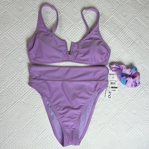 Hit Rewind | Swim | Hit Rewind Sm Light Purple High Waist Bikini With ...